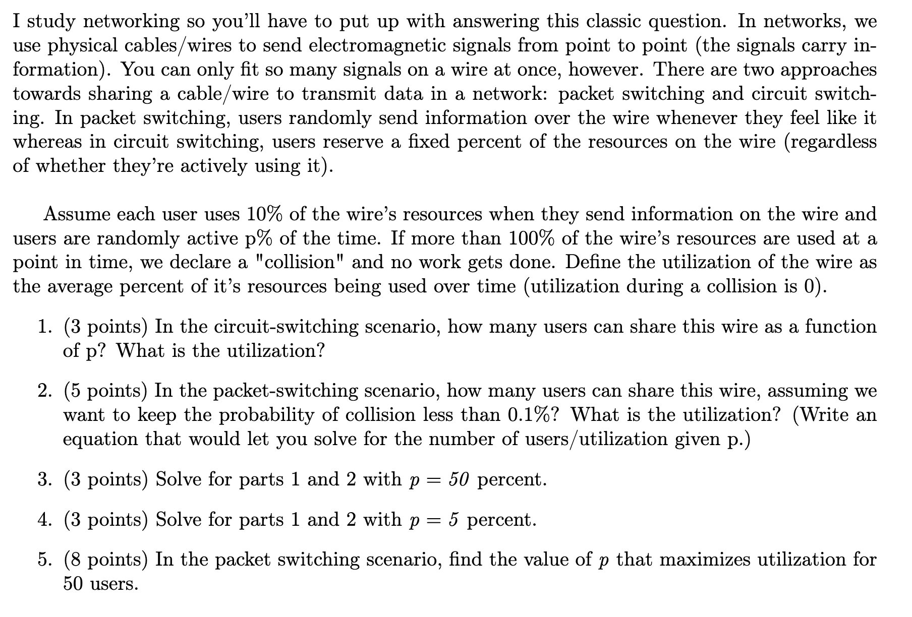 Solved I study networking so you'll have to put up with | Chegg.com