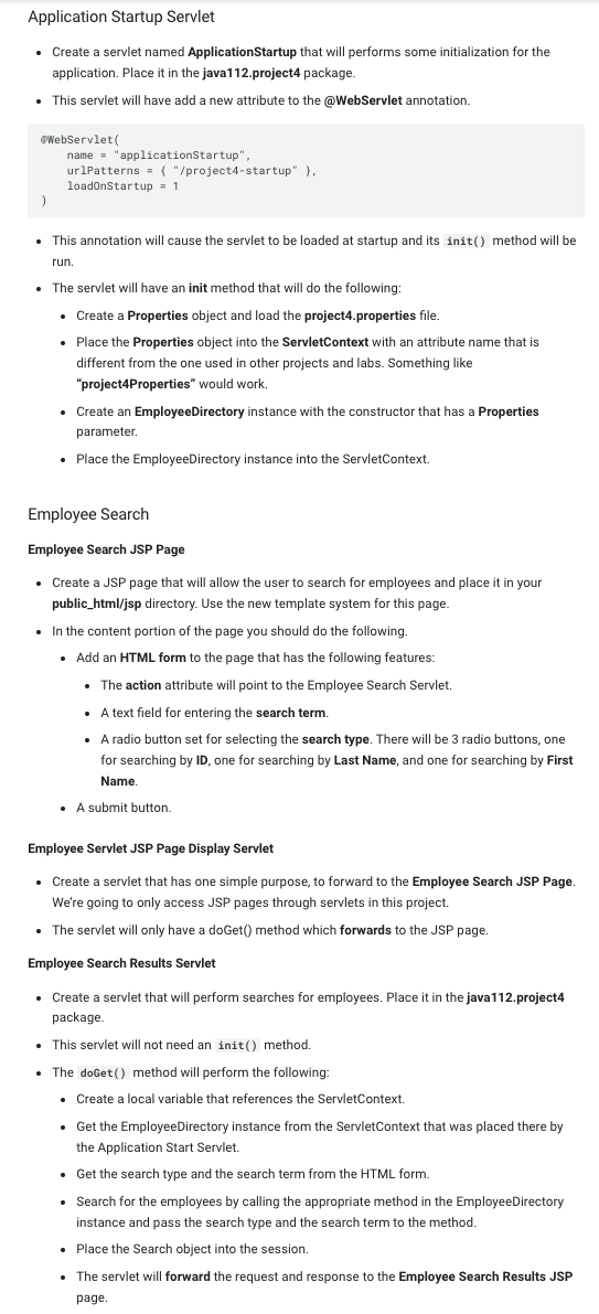 Solved - This annotation will cause the servlet to be loaded | Chegg.com