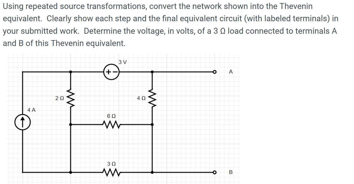 Solved Using repeated source transformations, convert the | Chegg.com