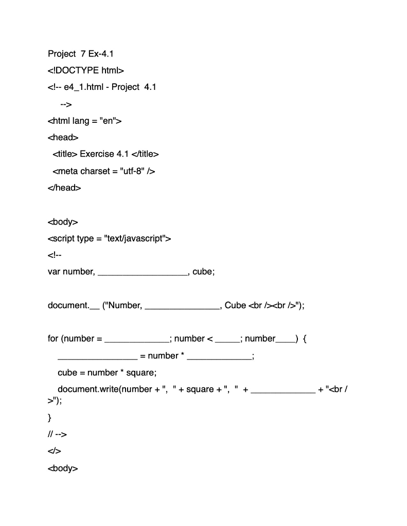 Solved Project 7 Ex-4.1 | Chegg.com