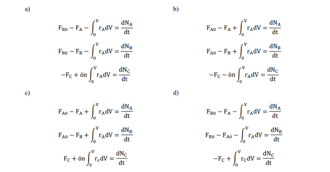 Solved A + B → frontC reaction takes place in PAR. A and B | Chegg.com