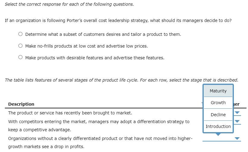 Solved Example Strength Weakness Opportunity Threat Rising | Chegg.com