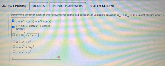 Solved Determine whether each of the following functions is | Chegg.com