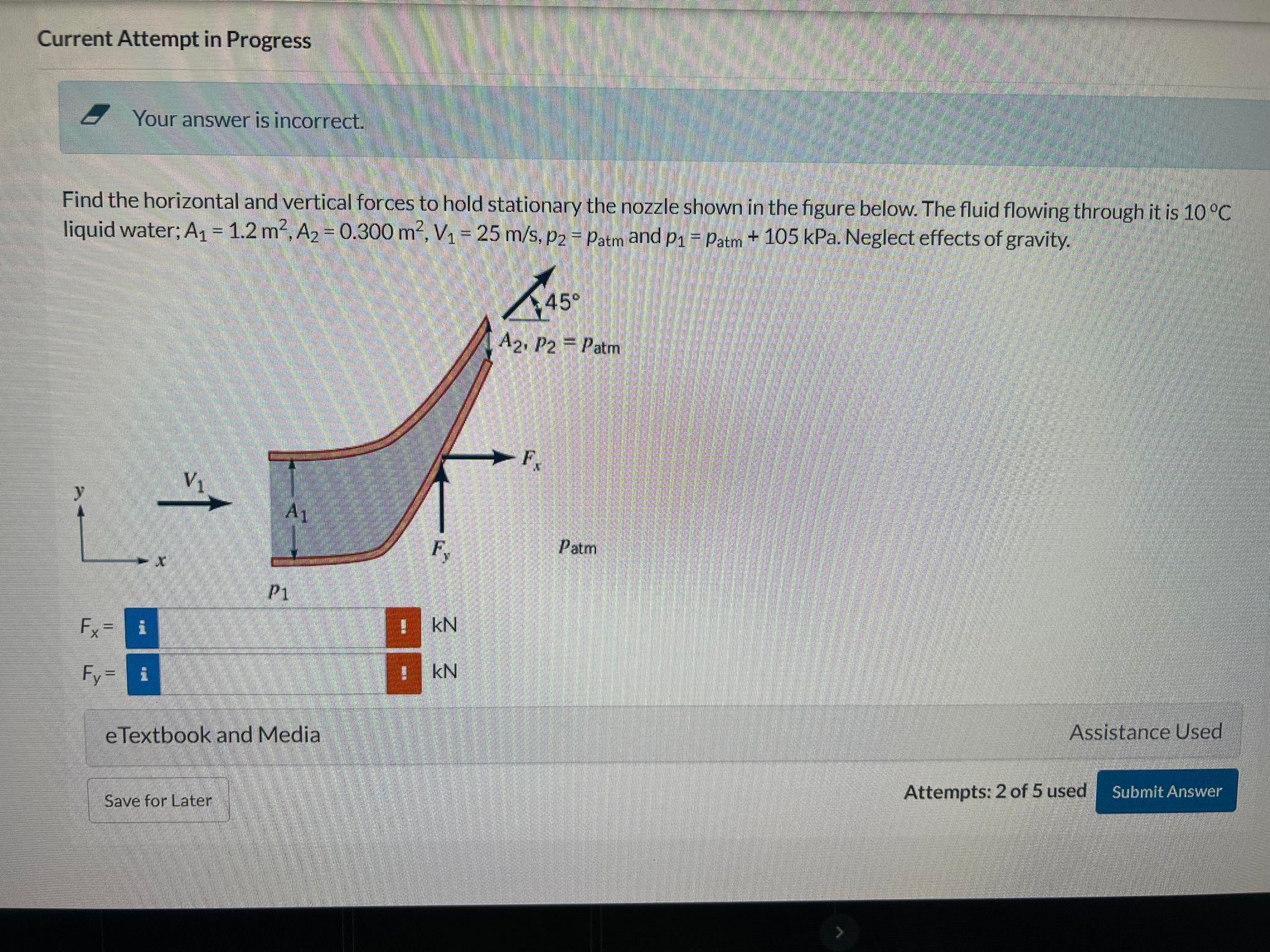 Solved Find the horizontal and vertical forces to hold | Chegg.com