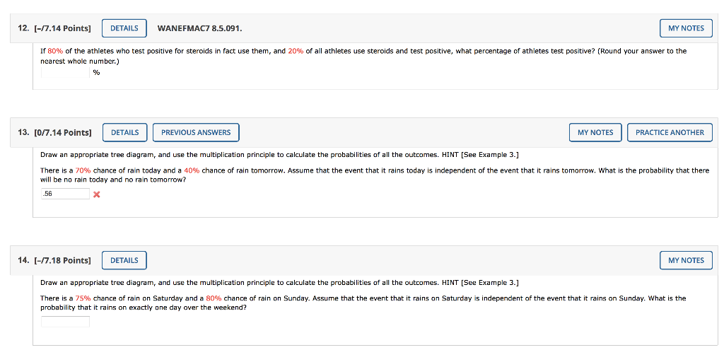 Solved 12. [-/7.14 Points] DETAILS WANEFMAC7 8.5.091. MY | Chegg.com
