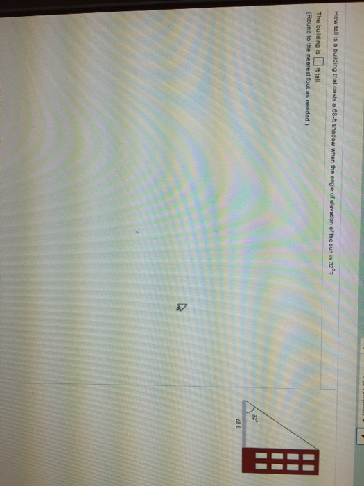 Solved How tall is a building that casts a 68-ft shadow when | Chegg.com