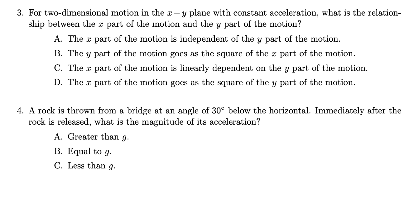 Solved 3. For two-dimensional motion in the x - y plane with | Chegg.com
