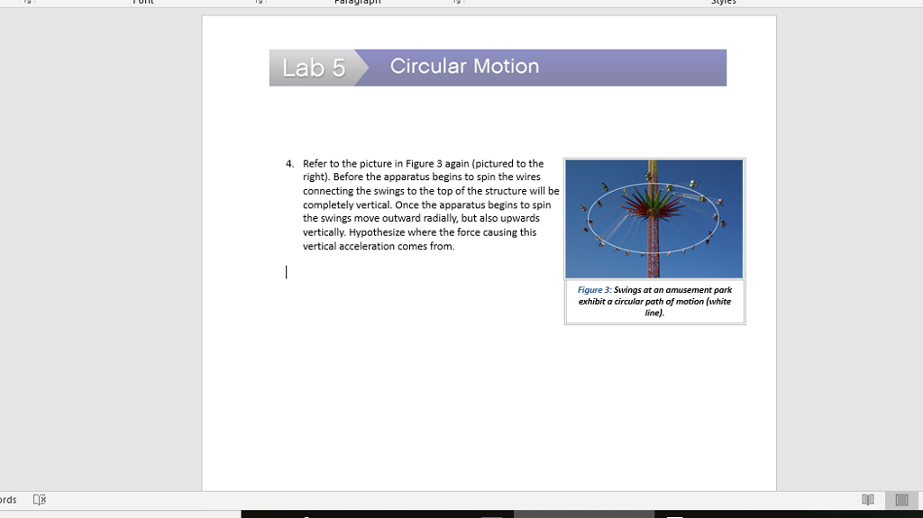 Solved Lab 5Circular Motion Refer to the picture in Figure 3 | Chegg.com