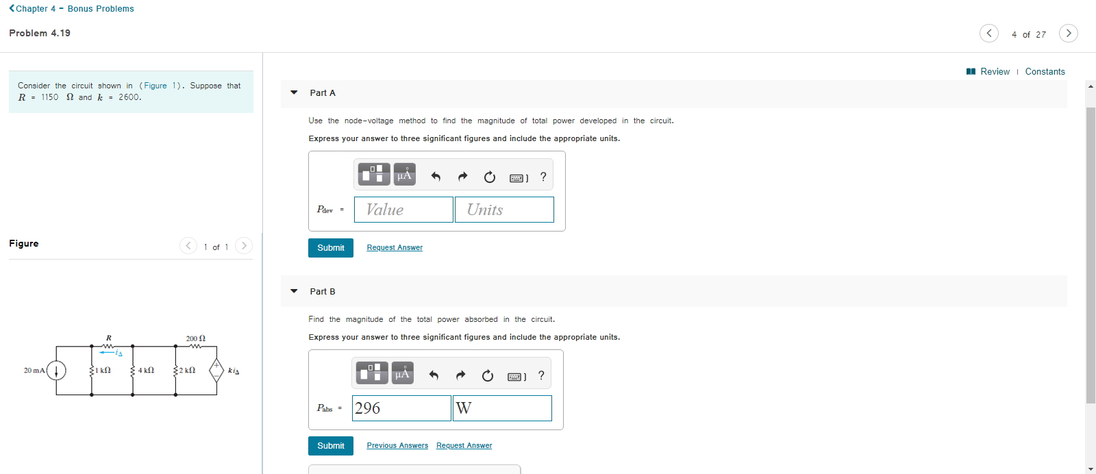 Solved Review Constants Consider the circuit shown in | Chegg.com