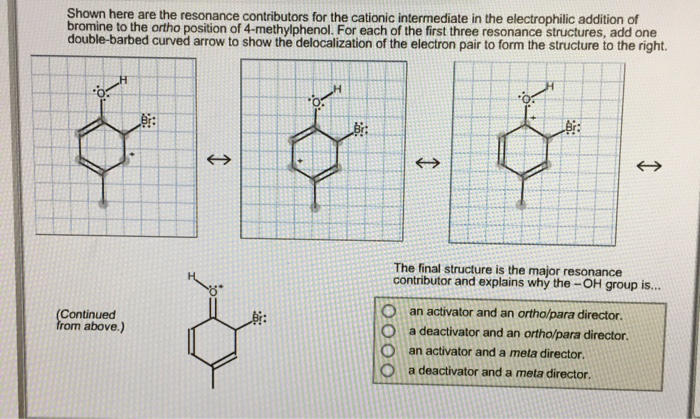 Solved Shown here are the resonance contributors for the | Chegg.com
