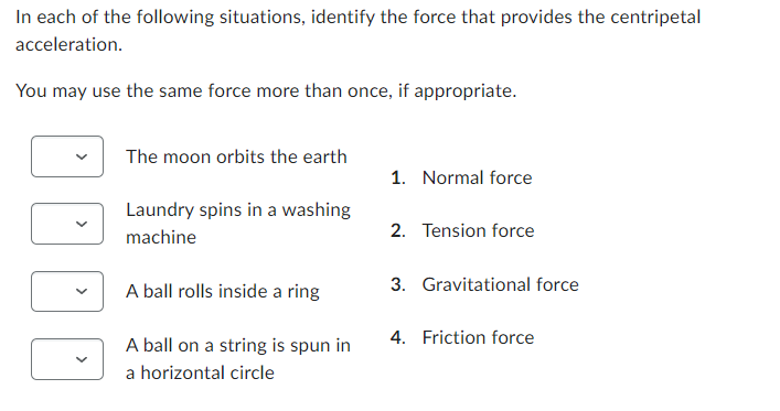 Solved I tried The moon orbits the earth: Gravitational | Chegg.com