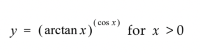 Solved y=(arctanx)(cosx) for x>0 | Chegg.com
