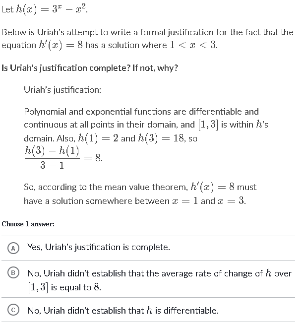 et h(x)=3x−x2 elow is Uriah's attempt to write a | Chegg.com