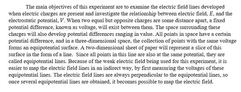Solved The main objectives of this experiment are to examine | Chegg.com