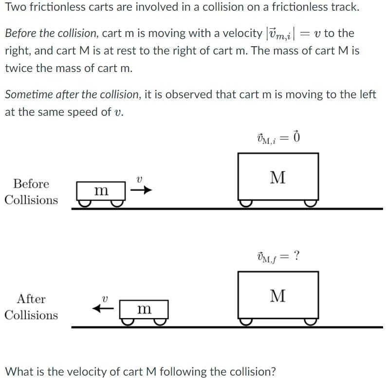 Solved Consider three frictionless carts, cart A, cart B, | Chegg.com