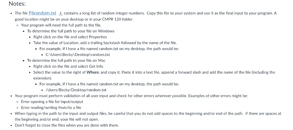 Solved Details Project Goals • Use the ifstream object to | Chegg.com