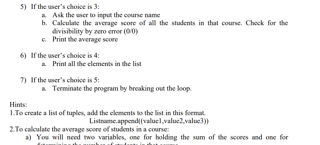 Solved Question 2: You are required to write a python | Chegg.com