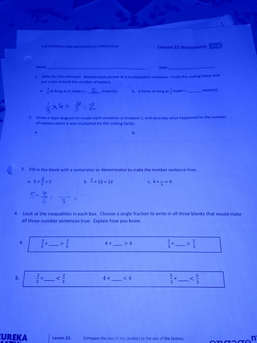 cOMMON CORE Lesson 22 Homework 5 Name 1. Solve for | Chegg.com