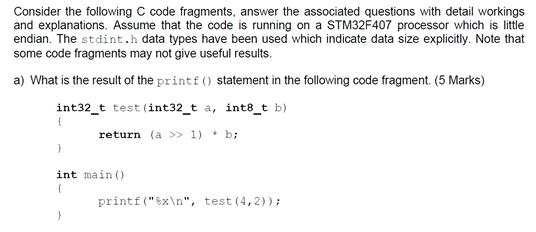Solved Consider the following code fragments, answer the | Chegg.com