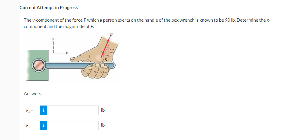 Solved Current Attempt in ProgressThe y-component of the | Chegg.com
