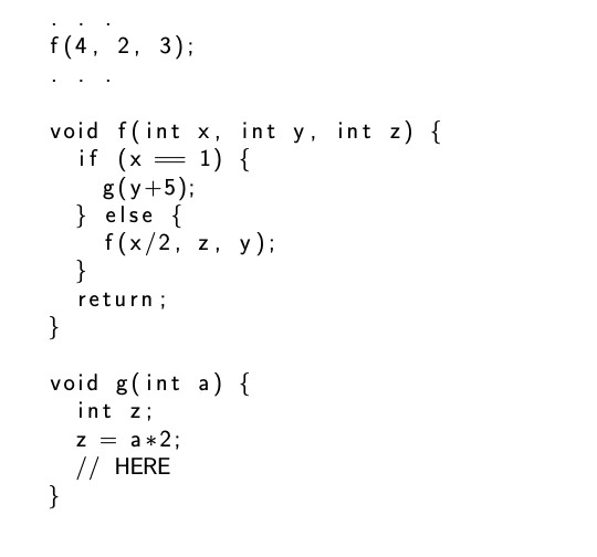 Consider The Following C Code Fragment What Is The