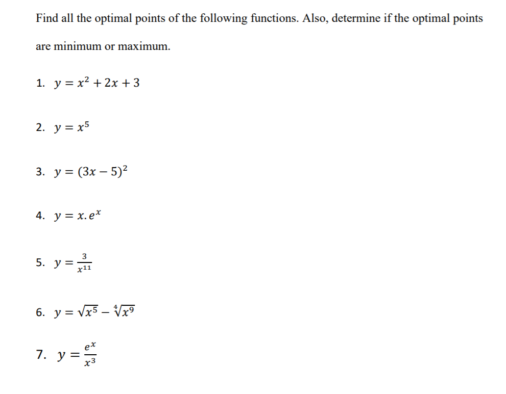 Find all the optimal points of the following | Chegg.com