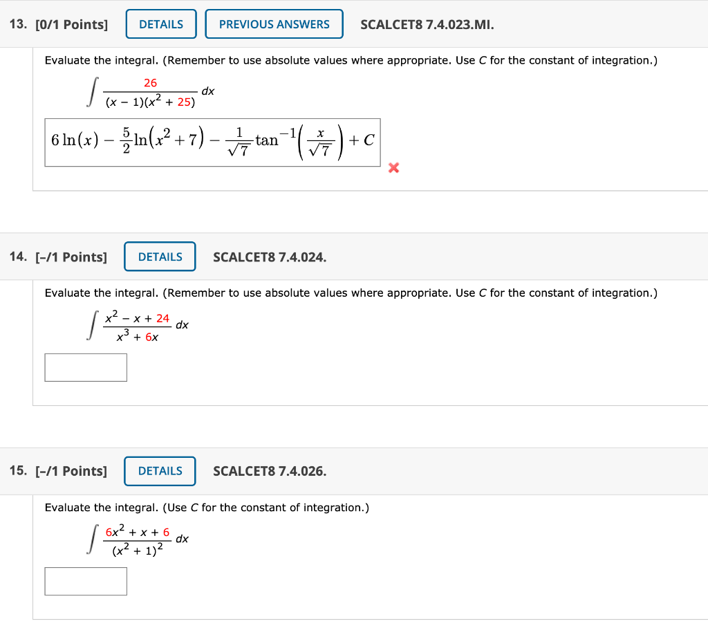 Solved 13. [0/1 Points] DETAILS PREVIOUS ANSWERS SCALCET8 | Chegg.com
