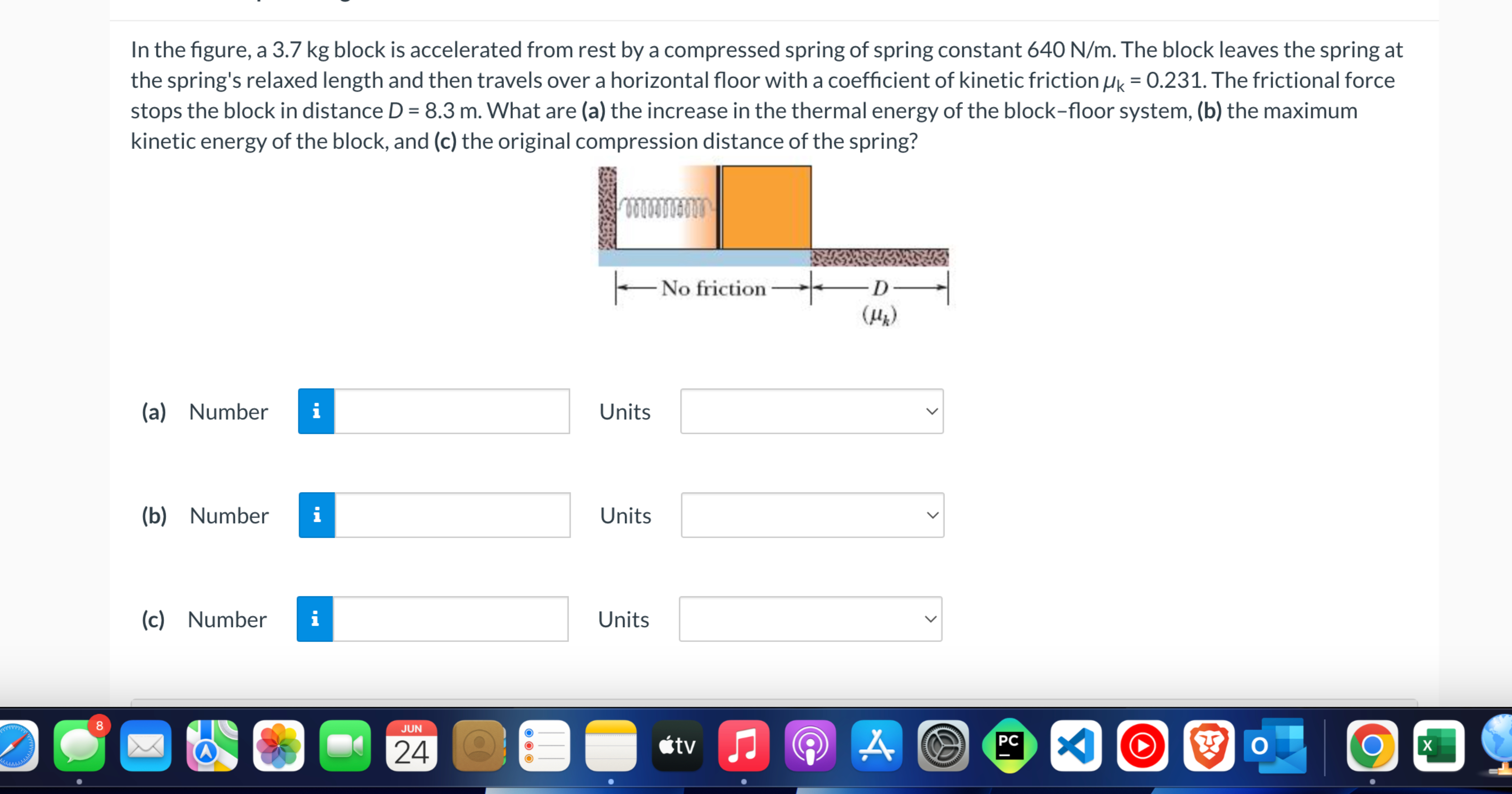 Solved In the figure, a 3.7kg ﻿block is accelerated from | Chegg.com