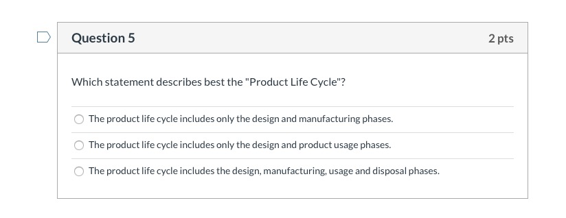 Solved Question 5 2 pts Which statement describes best the | Chegg.com