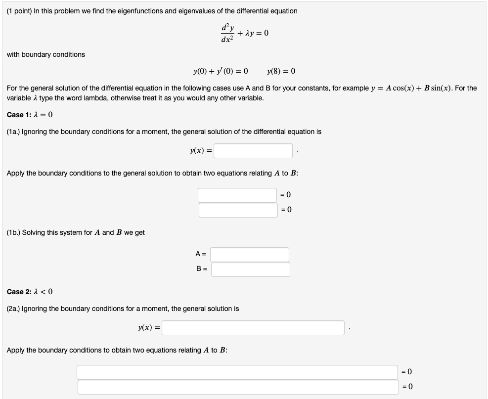 Solved In this problem we find the eigenfunctions and | Chegg.com