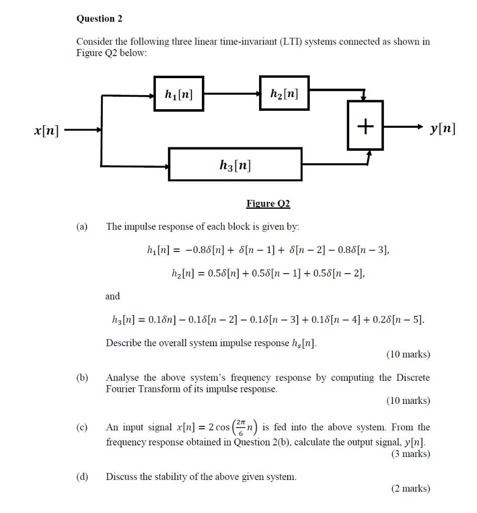 Solved Hi i need help with this linear systems & design | Chegg.com