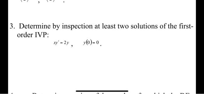 Solved 3. Determine by inspection at least two solutions of | Chegg.com