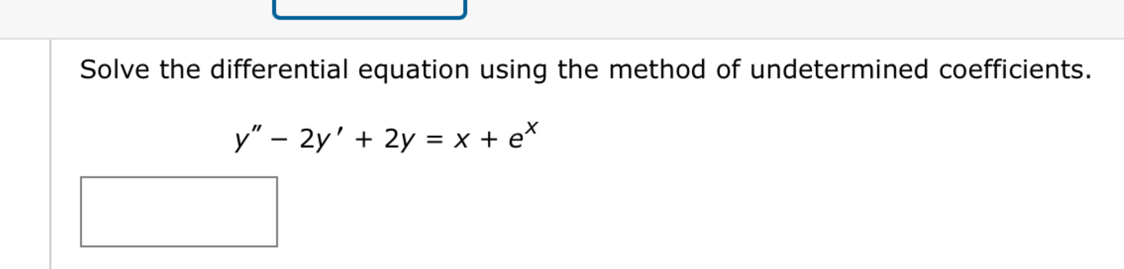Solved Solve the differential equation using the method of | Chegg.com
