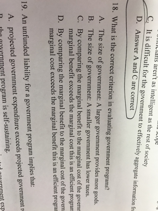 Solved What is the correct criterion in evaluating | Chegg.com