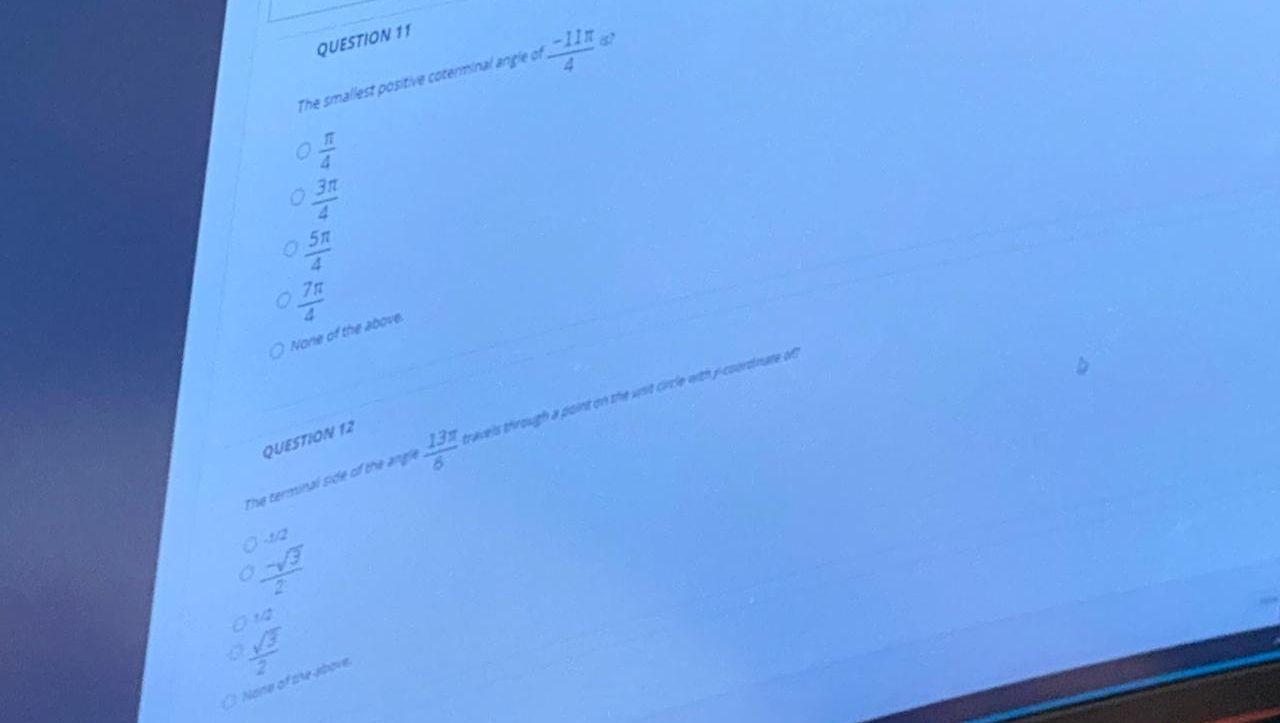 Solved -IN QUESTION 11 The smallest positive coverage of 317 | Chegg.com