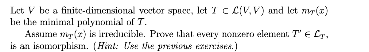 Solved 7 Let V be a finite-dimensional vector space, let | Chegg.com
