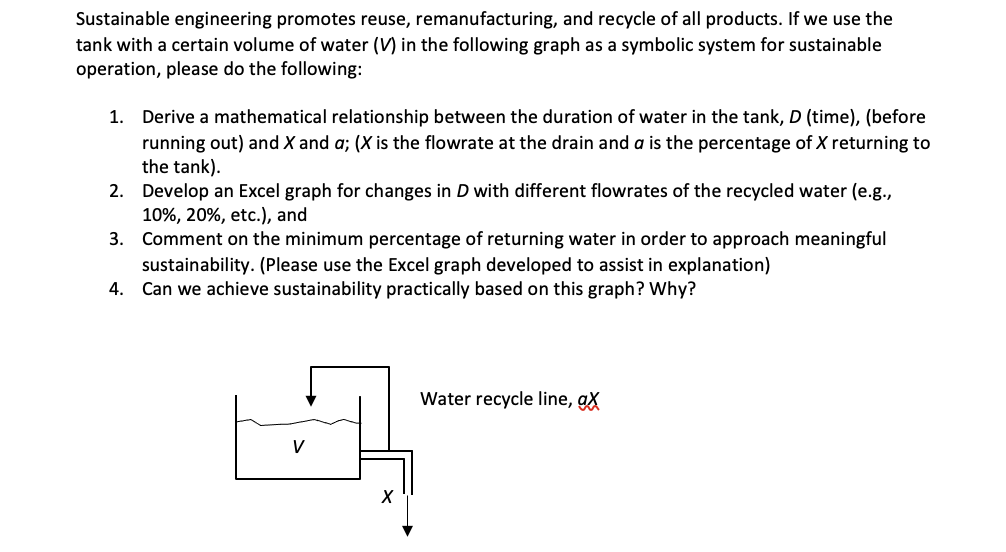 Sustainable engineering promotes reuse, | Chegg.com