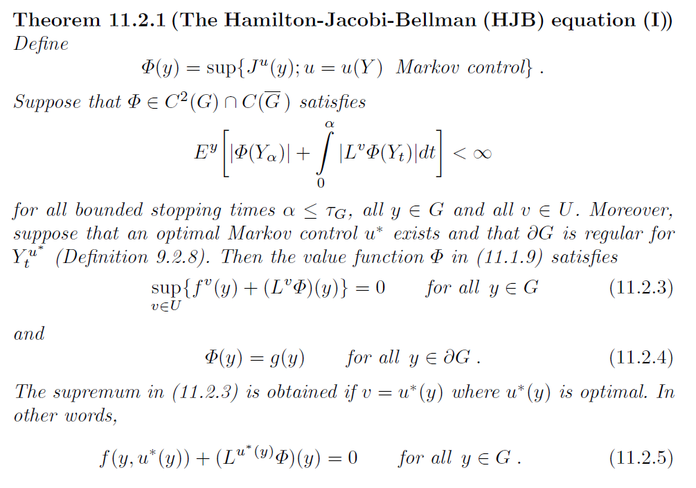 Solved 1.1. Write down the HJB equation for the problem \\[ | Chegg.com