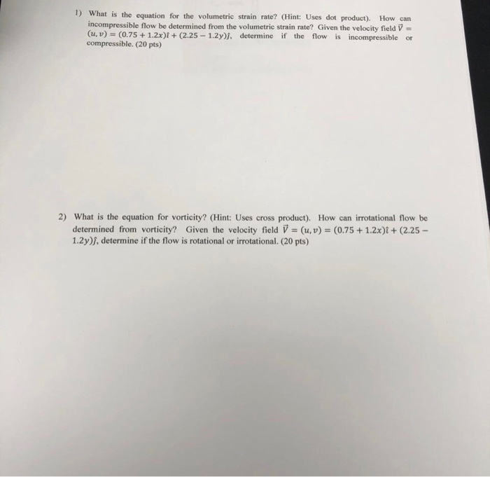 Solved 1) What is the equation for the volumetric strain | Chegg.com