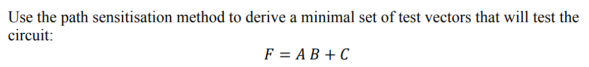 Solved Use the path sensitisation method to derive a minimal | Chegg.com