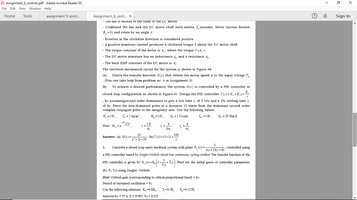 - a Assignment_6_controls.pdf - Adobe Acrobat Reader | Chegg.com