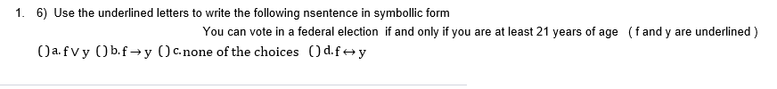 Solved 1. 6) Use the underlined letters to write the | Chegg.com