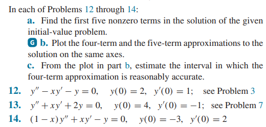 Solved In each of Problems 12 through 14: a. Find the first | Chegg.com