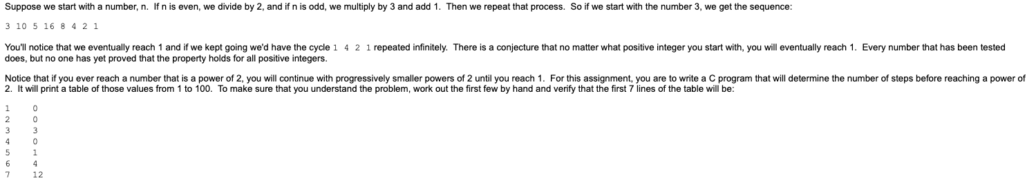 Solved Write a C program that will determine the number of | Chegg.com