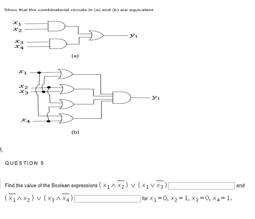 Solved 1. QUESTION 1 Write Boolean expressions to describe | Chegg.com