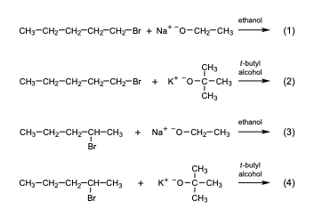 Solved ethanol CH3-CH2-CH2-CH2-CH2-Br + Nat-O-CH2-CH3 (1) | Chegg.com