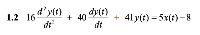 Solved For the differential equations given below: Find the | Chegg.com