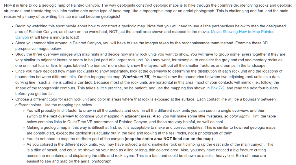 Solved Name Topographic Map of Painted Canyon W119 45 | Chegg.com