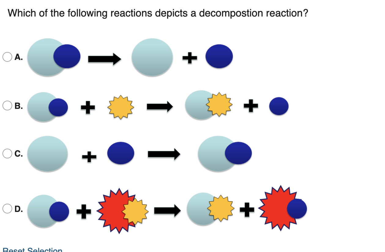 Solved Which Of The Following Reactions Depicts A