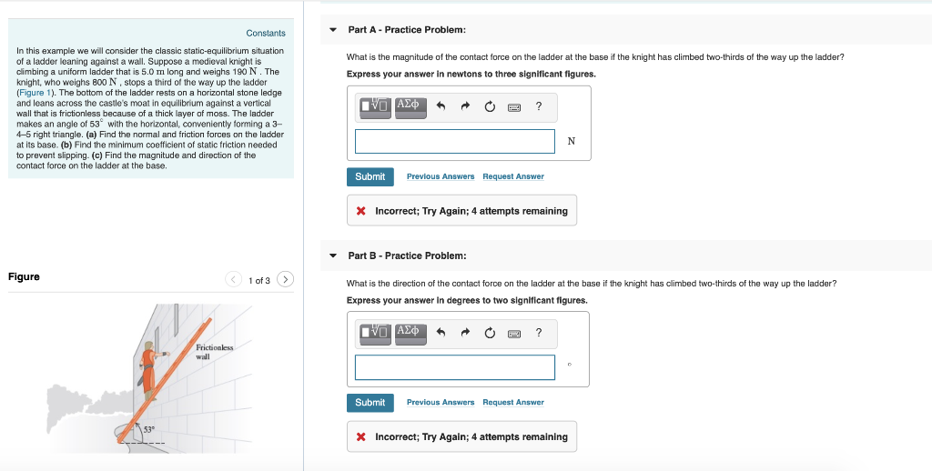 Solved Constants Part A Practice Problem: In this example we | Chegg.com